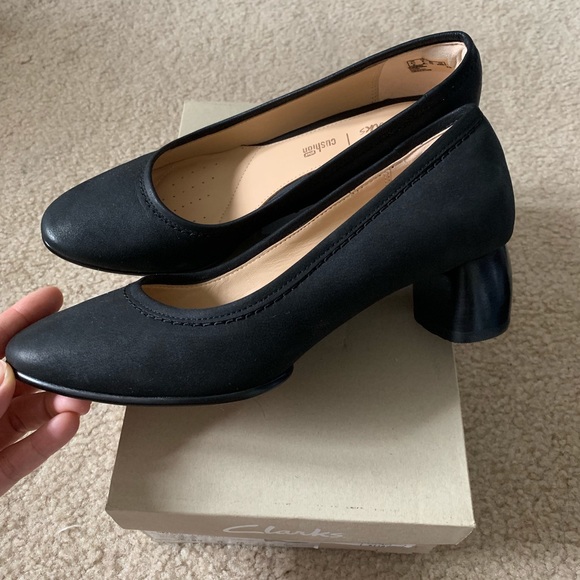 Clarks | Shoes | Clarks Black Heels | Poshmark